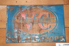 VC Fertilizers 11" x 17" metal wall sign - Backes Commercial Auctioneers