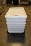 Times 7 - Dough boxes with portable cart & 1 lid - Backes Commercial ...