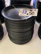 Times 50 - Room Essentials 10" plastic black plates - Backes Commercial ...