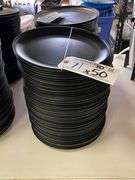 Times 50 - Room Essentials 10" plastic black plates - Backes Commercial ...