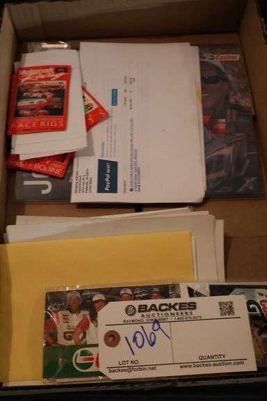 Box to go - Motorcraft & Castrol stickers - Backes Commercial Auctioneers