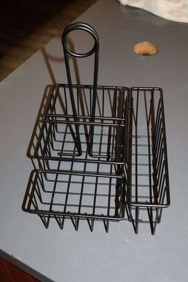 Times 13 - Black wire table organizers - Backes Commercial Auctioneers