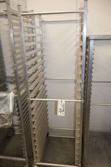 Times 2 - Portable aluminum sheet pan racks - Backes Commercial Auctioneers