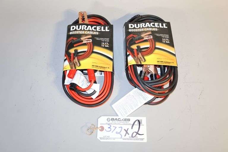 Times 2 - Duracell 12' jumper cables - Backes Commercial Auctioneers