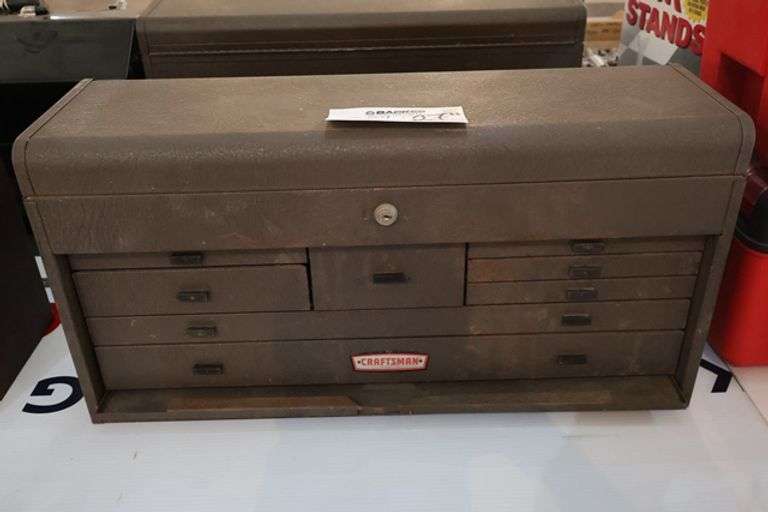 Sears Craftsman 27" metal 8 drawer precision tool box - Backes ...