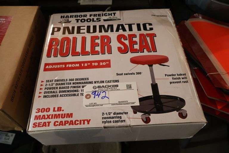 Harbor Freight roller seat - part # 46319 - Backes Commercial Auctioneers