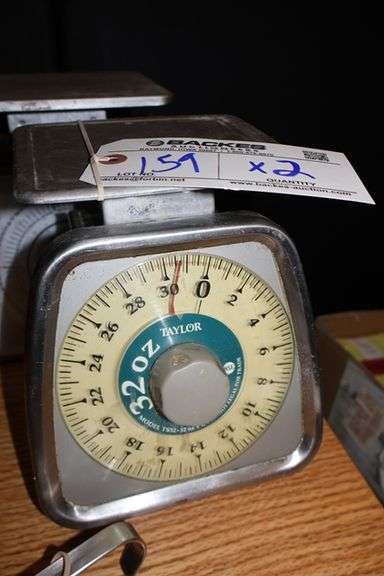 Times 2 - Taylor 32 oz. & Sysco 5 lb. scales - Backes Commercial Auctioneers