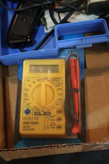 Box to go - Soldering gun & ohm meter - Backes Commercial Auctioneers
