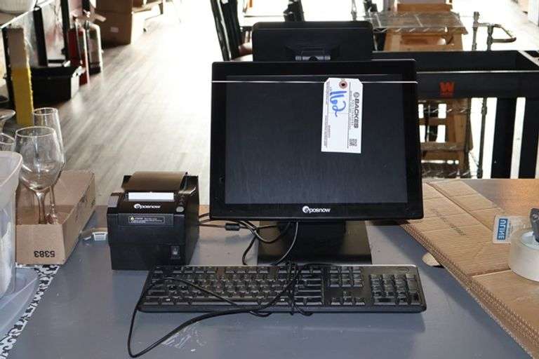 Eposnow touch screen POS register system w/ slip printer & cash drawer ...