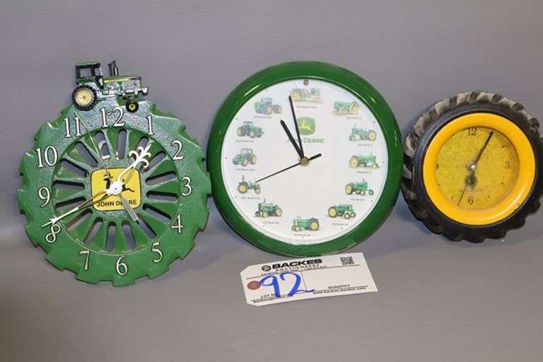 Box to go - John Deere corn plate clock, wheel clock & wall clock ...