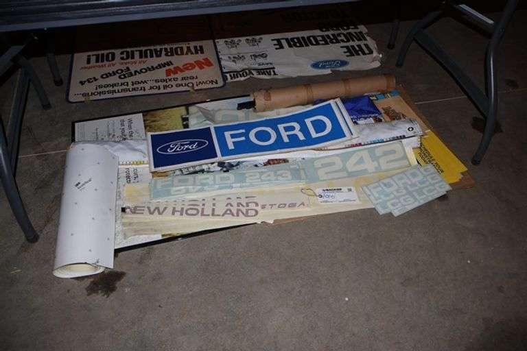 All to go - Large lot of Ford & New Holland tractor decal stickers ...