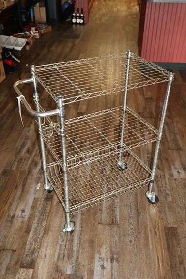 12" x 24" Portable wire bus cart - Backes Commercial Auctioneers
