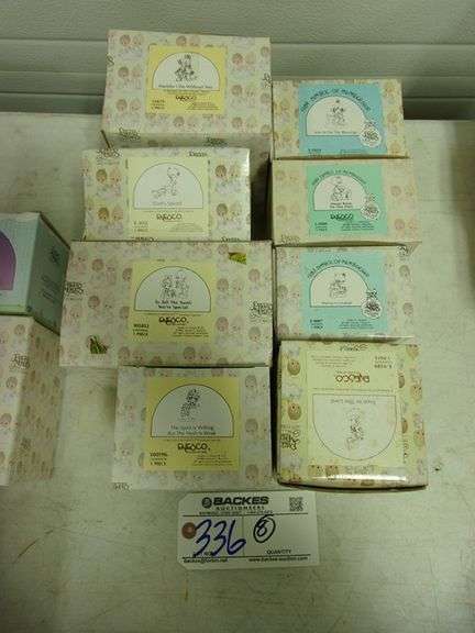 All to go Precious Moments, total of 8 - Backes Commercial Auctioneers