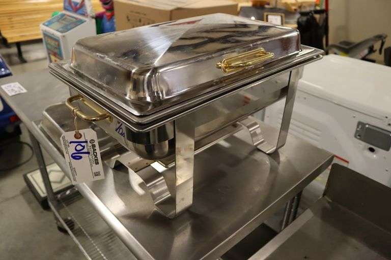 12" x 20" chaffing unit with extra lid - no inset pan - Backes ...
