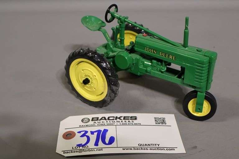 2000 Ertl John Deere "HN" single front wheel tractor w/ box - Backes ...
