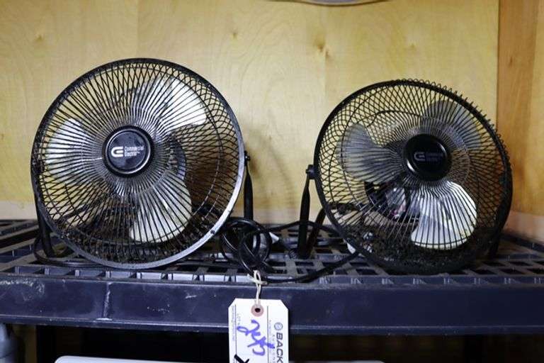 Times 2 - 12" counter fans - Backes Commercial Auctioneers