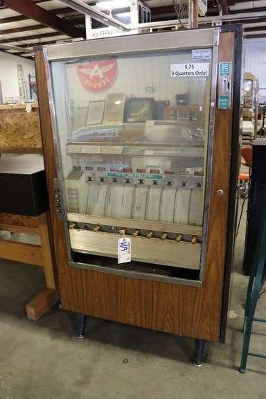 Vintage 8 product pull knob vending machine - no keys - untested ...