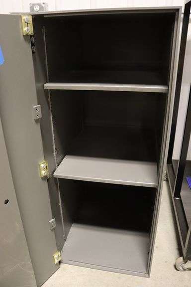 32 1/2" wide x 24" wide x 39" tall 2 door locking vault with keys ...