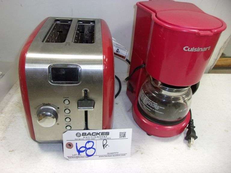 Toaster and coffee pot - Backes Commercial Auctioneers