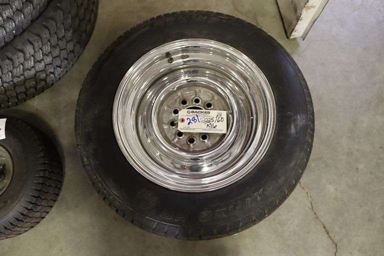 P255/60/R16 tire with chrome 10 bolt rim - nice - Backes Commercial ...