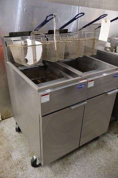 Like New Cook Rite ATS-40 gas portable 40# fryer with transferable ...