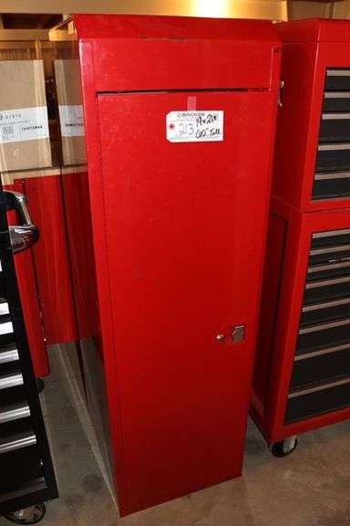 Craftsman 19" x 21" x 60" tall red tool box side locker - Backes ...