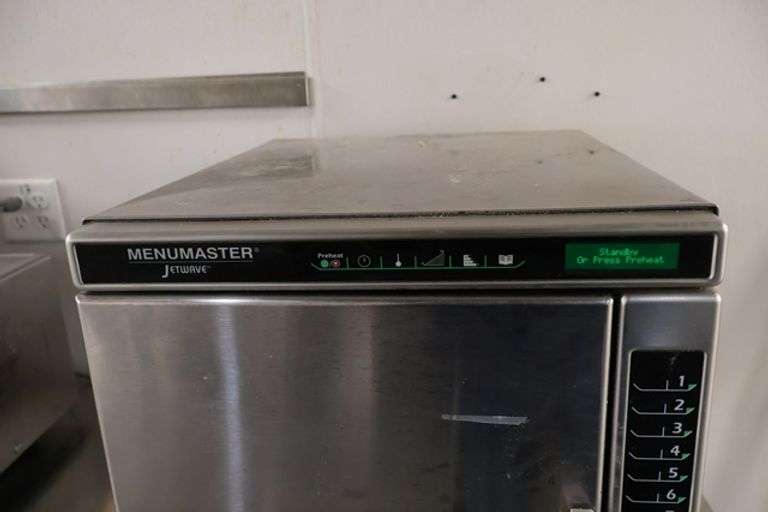 Menumaster JET14 counter top electric high speed microwave - Backes Commercial Auctioneers