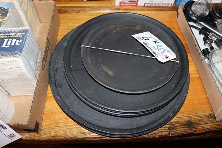 Times 9 - 10" - 14" & 16" Round satin finished service trays - Backes ...