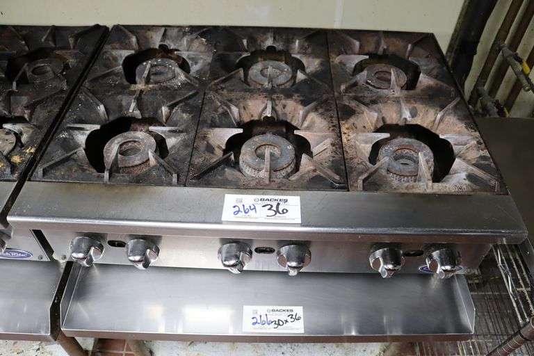 Cook Rite 36" gas 6 burner cooktop - very nice condition - Backes ...
