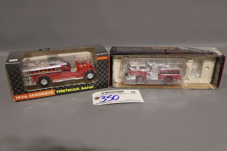 Pair to go - 1926 C grade fire truck bank & Hero's under fire truck ...
