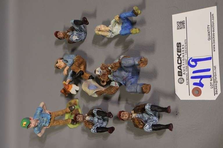 All to go - Assorted Fox Fire Farm figurine's - some have chips ...
