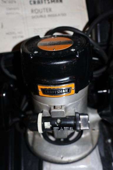 Craftsman router in case - 17380 - Backes Commercial Auctioneers