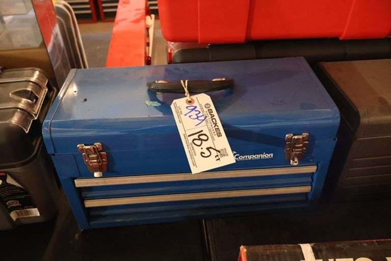 18.5" Companion metal tool box - Backes Commercial Auctioneers