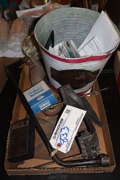 Box to go - Misc. auto & farm parts - Backes Commercial Auctioneers