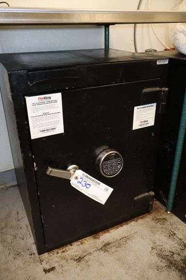 Fire King digital floor safe with night drop & combination - Backes ...