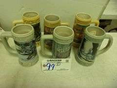 Miller Beer mugs, total of 6 - Backes Commercial Auctioneers