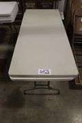 Times 2 - 72" folding poly banquet tables - gray - Backes Commercial ...