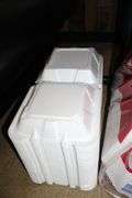 Sleeve of Hefty foam hinged to go containers - Backes Commercial ...