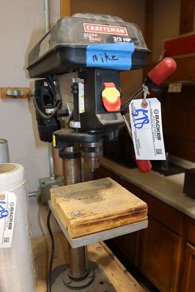 Craftsman 137.219000 bench top 10" drill press - Backes Commercial ...