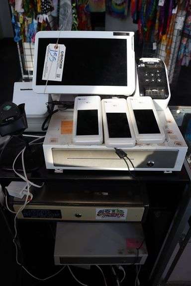 Clover POS register system with monitor and 3 cash drawers - 3 model K ...