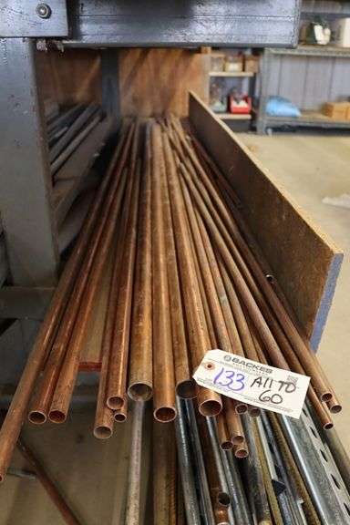 Row to go - Assorted copper remnants - Backes Commercial Auctioneers