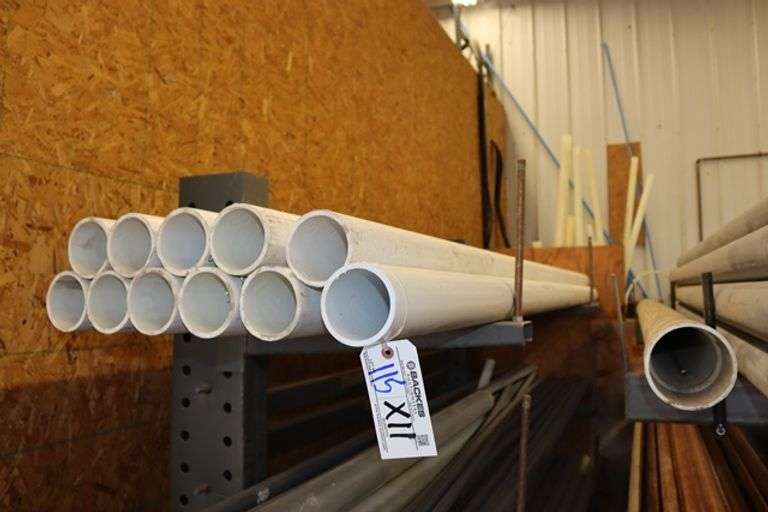Times 11 - 3" x 10' PVC sticks - Backes Commercial Auctioneers