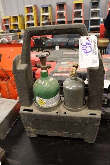 Poly portable torch carrying tote with tanks - no hose & torch - Backes ...