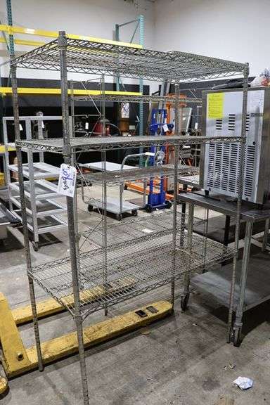24" x 48" chrome coated wire rack - showing rust - Backes Commercial ...