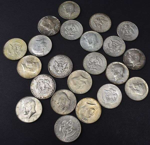 Assorted Kennedy Silver Clad Half Dollars 22 Coins BHD Auctions assorted-kennedy-silver-clad-half-dollars-22-coins-bhd-auctions