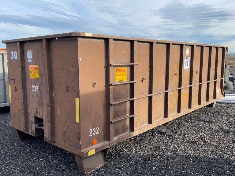 Capital 30 Yard Roll Off Drop Box - Booker Auction Company