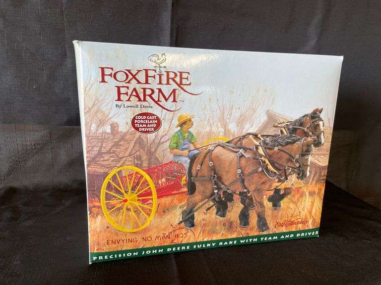 Precision John Deere Toy Sulky Rake With Porcelain Team And Driver ...