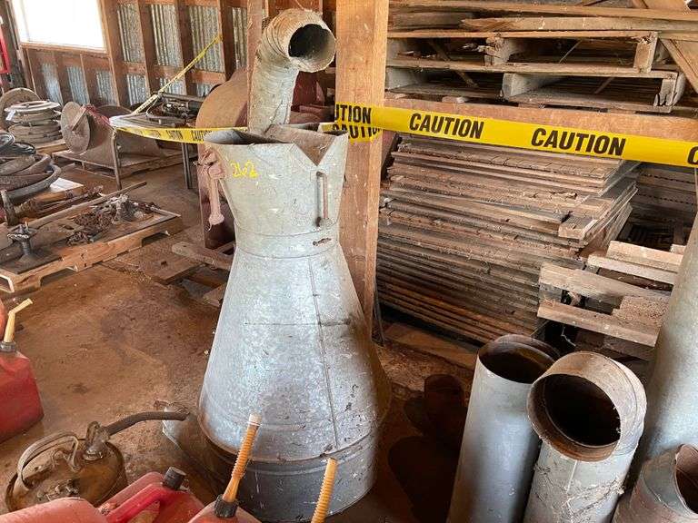 Galvanized Hopper Pipe - Booker Auction Company