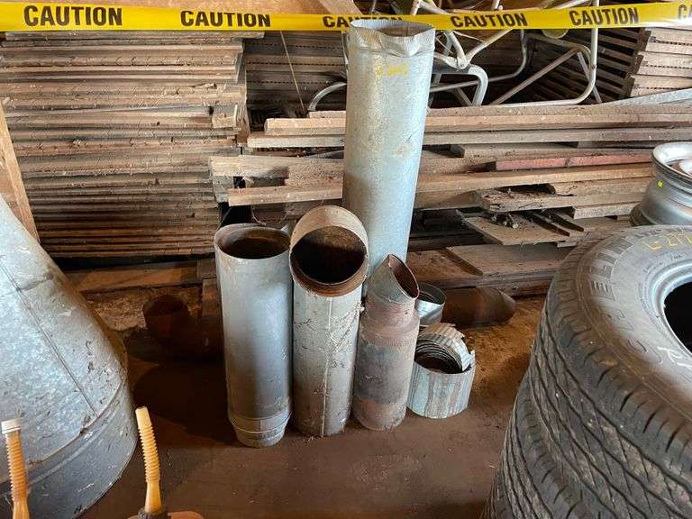 Galvanized Hopper Pipe - Booker Auction Company