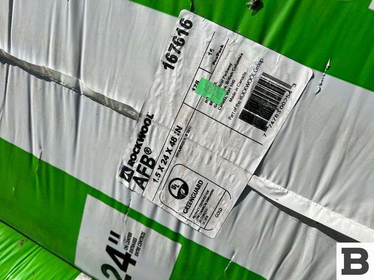 Rockwool Acoustical Fire Batts - Booker Auction Company